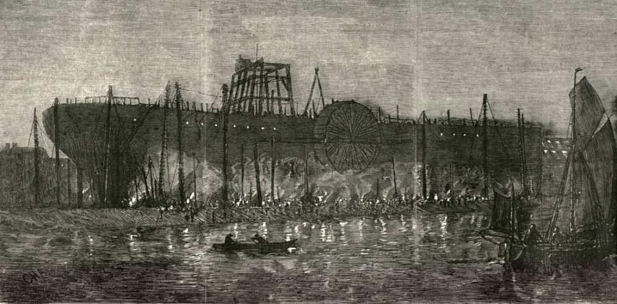 S.S. Great Eastern,16th February 1867 – The world’s biggest ship under ...