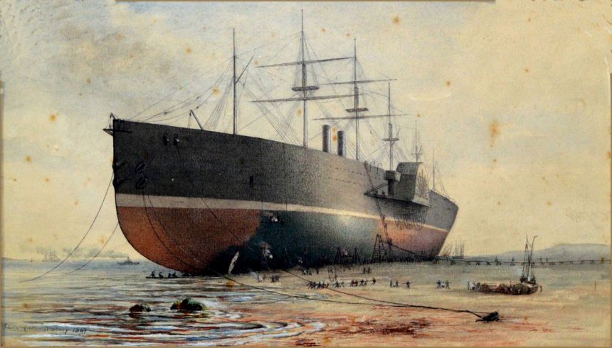 S.S. Great Eastern,16th February 1867 – The world’s biggest ship under ...