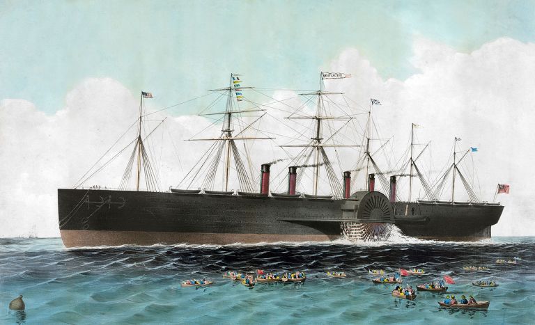 S.S. Great Eastern,16th February 1867 – The world’s biggest ship under ...
