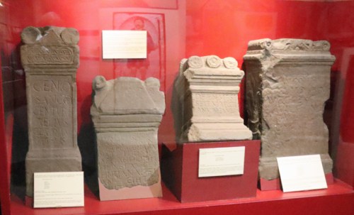 A Roman altar from Boughton, Chester, in the grounds of Eaton Hall ...