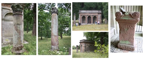 A Roman altar from Boughton, Chester, in the grounds of Eaton Hall ...